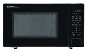 sharp black carousel cu. ft. 1000w countertop microwave oven (ista 6 packaging), 1.1 cubic foot, 1000 watts