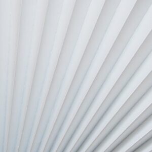 Redi Shade No Tools Original Arch Light Blocking Pleated Fabric Shade White, 72 in x 36 in