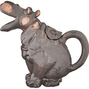 Blue Sky Ceramic 9.25" x 5.25" x 9.25" Hippo Teapot