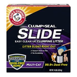 arm & hammer slide easy clean-up multi-cat clumping cat litter 14 lb