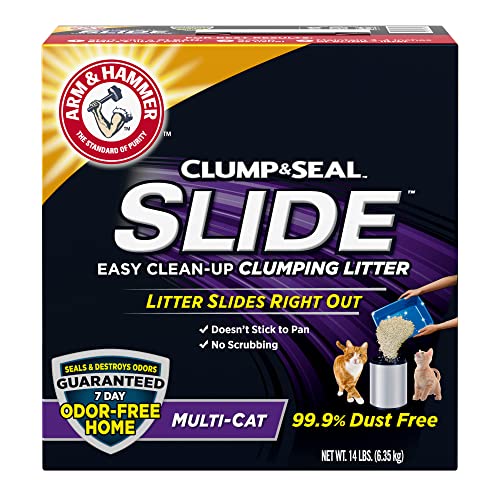 Arm & Hammer SLIDE Easy Clean-Up Multi-Cat Clumping Cat Litter 14 lb