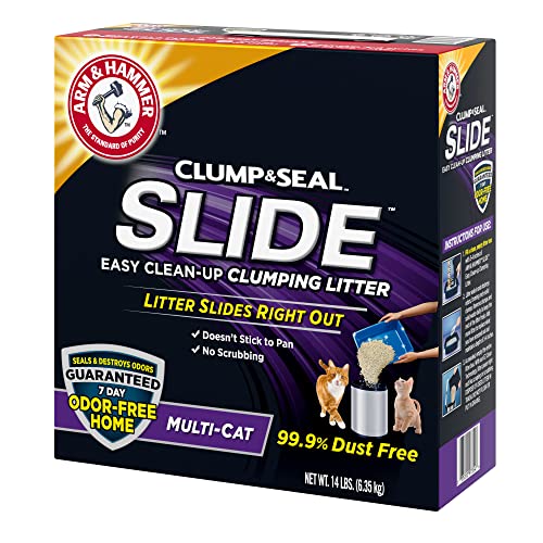 Arm & Hammer SLIDE Easy Clean-Up Multi-Cat Clumping Cat Litter 14 lb