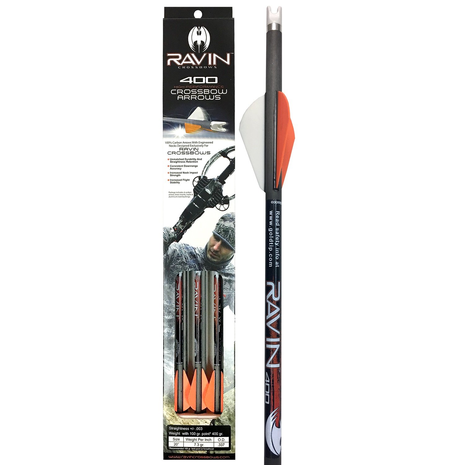 Ravin Crossbow R130 Arrows 400gr 6 Pack