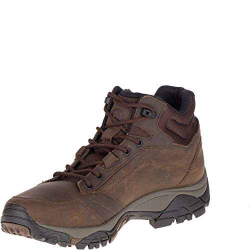 Merrell Men's Moab Adventure Mid Waterproof Hiking Boot, Dark Earth 8.5 Wide