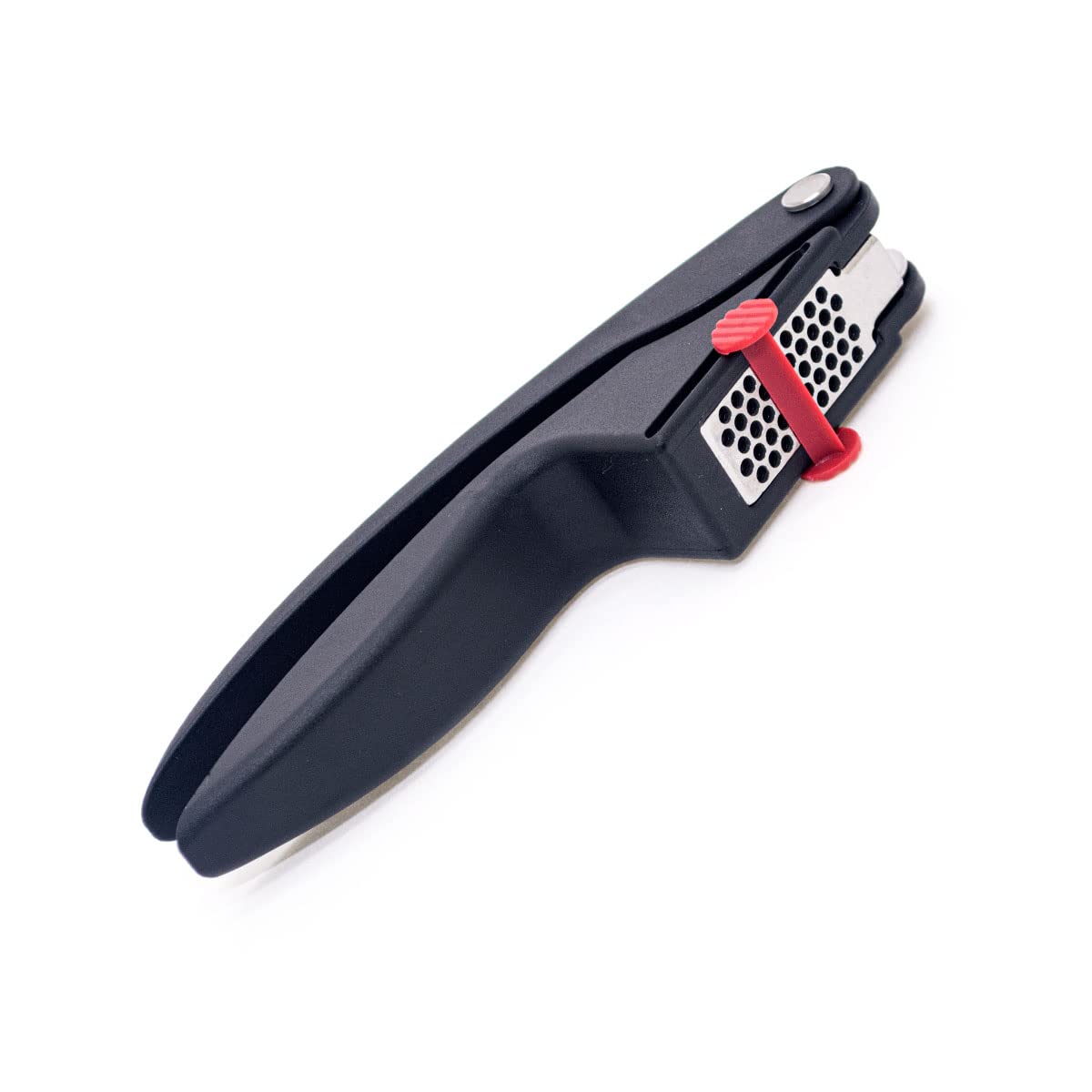 Starfrit Garlic Press with Scraper, Silver/Black