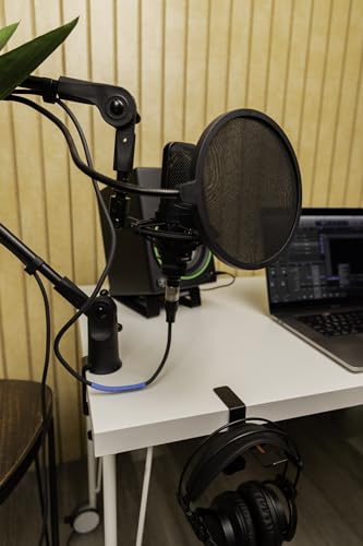 Rok-It Single Layer Microphone Pop Filter with C-Clamp to Fit Most Microphone Stands; (RI-POPFILTER)