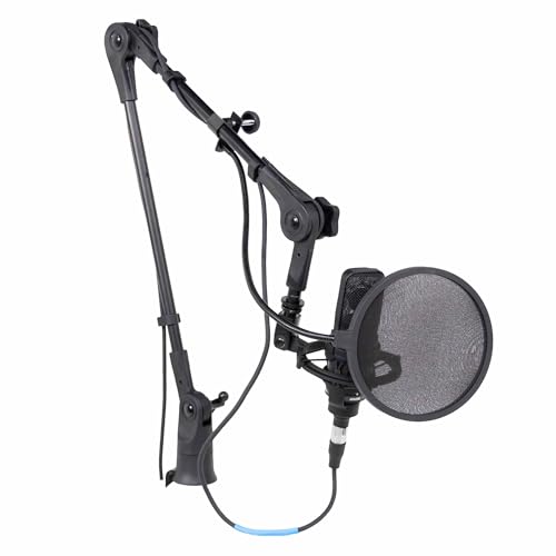 Rok-It Single Layer Microphone Pop Filter with C-Clamp to Fit Most Microphone Stands; (RI-POPFILTER)