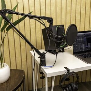 Rok-It Single Layer Microphone Pop Filter with C-Clamp to Fit Most Microphone Stands; (RI-POPFILTER)