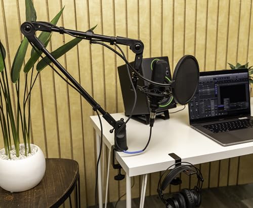 Rok-It Single Layer Microphone Pop Filter with C-Clamp to Fit Most Microphone Stands; (RI-POPFILTER)