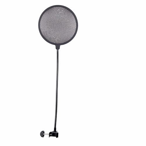 Rok-It Single Layer Microphone Pop Filter with C-Clamp to Fit Most Microphone Stands; (RI-POPFILTER)