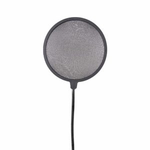 Rok-It Single Layer Microphone Pop Filter with C-Clamp to Fit Most Microphone Stands; (RI-POPFILTER)