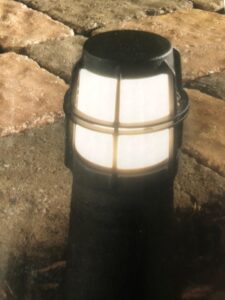 hampton bay low-voltage led black bollard light