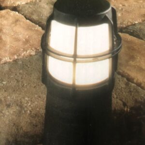 Hampton Bay Low-Voltage LED Black Bollard Light