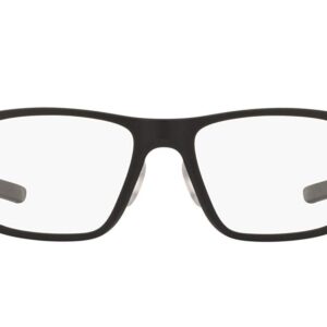 Oakley Men's Ox8051 Hyperlink Asian Fit Square Prescription Eyewear Frames, Satin Black/Demo Lens, 54 mm