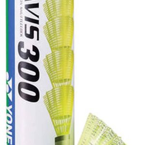 YONEX Mavis 300 Badminton Medium Speed Volant Nylon Shuttlecock, Yellow, 1 Dozen, 2 Tube