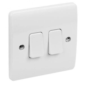 mk (electric) - logic plus 2 gang 2 way light switch