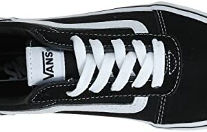 Vans Ward Low-Top Sneakers, Black ((Suede/Canvas) Black/White Iju), 12 US Unisex Little Kid