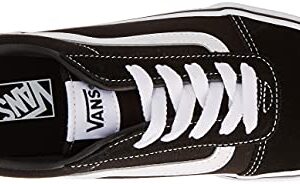 Vans Ward Low-Top Sneakers, Black ((Suede/Canvas) Black/White Iju), 12 US Unisex Little Kid