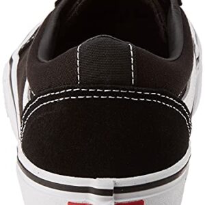 Vans Ward Low-Top Sneakers, Black ((Suede/Canvas) Black/White Iju), 12 US Unisex Little Kid