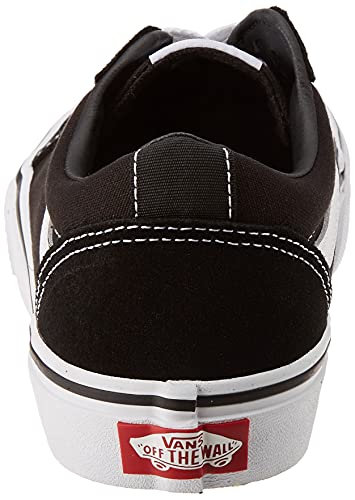 Vans Ward Low-Top Sneakers, Black ((Suede/Canvas) Black/White Iju), 12 US Unisex Little Kid