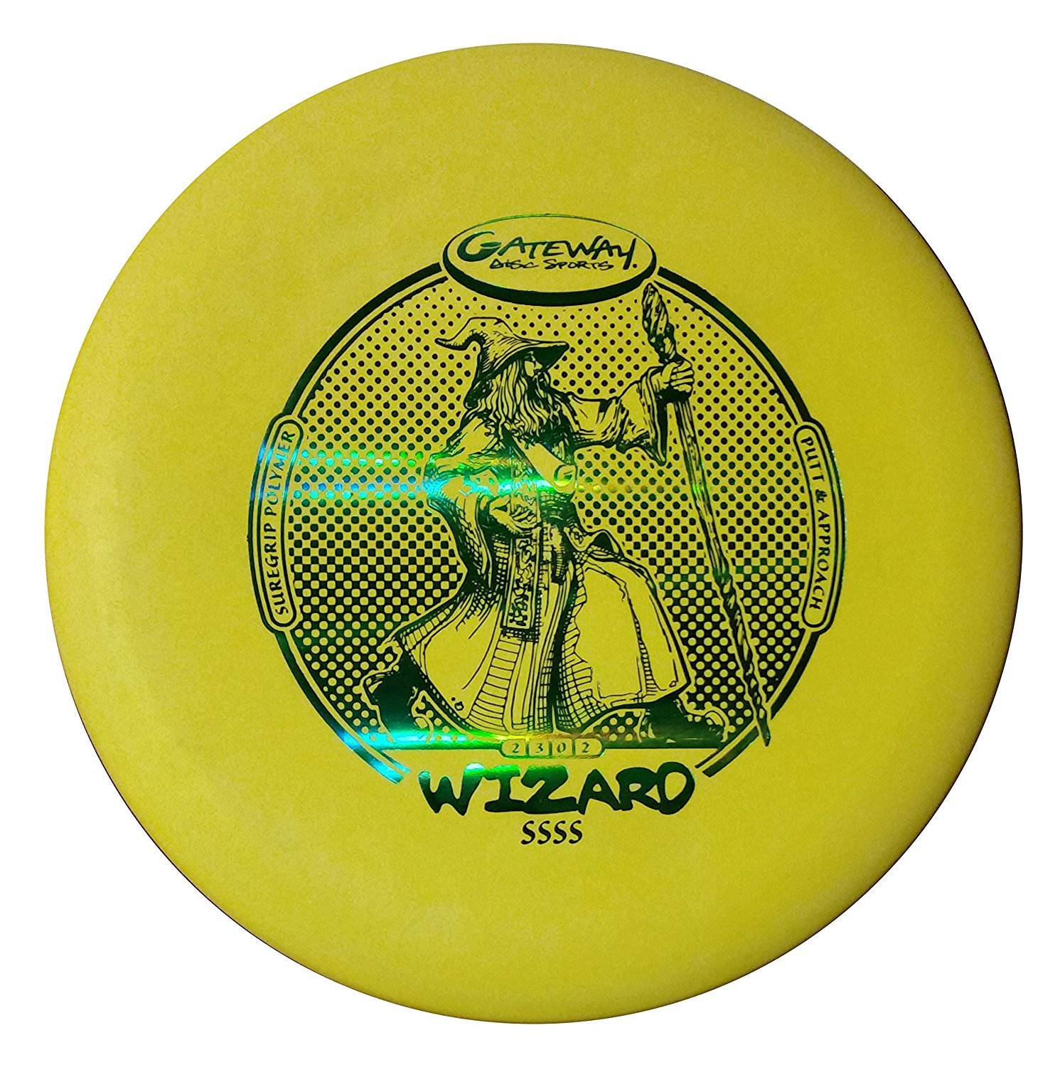 Gateway Disc Sports Sure Grip 4S Wizard Putter Golf Disc [Colors may vary] - 160-169g