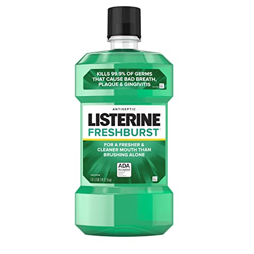 Listerine Freshburst Antiseptic Mouthwash with Germ-Killing Oral Care Formula to Fight Bad Breath, Plaque and Gingivitis, 1.5 L