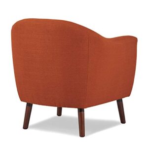 Homelegance Fabric Barrel Chair, Orange