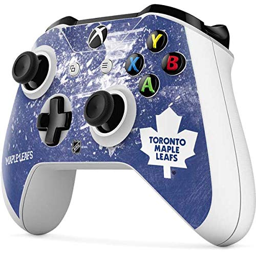 Skinit Decal Gaming Skin compatible with Xbox One S Controller - Officially Licensed NHL Toronto Maple Leafs Frozen Design