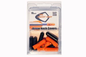 the pocket shot arrow nock covers (qty 10) for use with arrow kit and red pouch -silicone