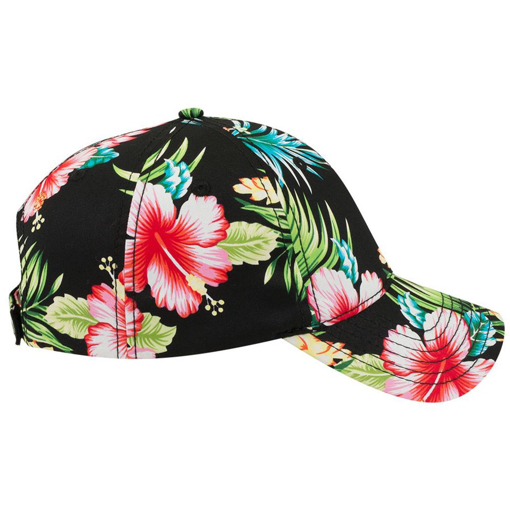 OTTO Hawaiian Pattern Cotton Twill 6 Panel Low Profile Baseball Cap - Design001