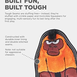 Outward Hound Tough Seamz Gorilla Plush Dog Toy, Small