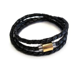 leather wrap bracelets for women - quickly layer our boho wrap bracelets using the magnetic clasp - made in the usa our beautiful leather wrist bracelets for women make great gifts - black