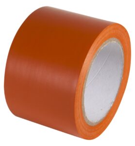 incom manufacturing: pvc vinyl safety aisle/pipe marking conformable durable color coding abrasion resistant tape, 3 inch x 108 ft., safety orange - ideal for walls, floors, equipment