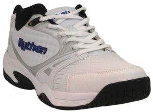 python men's deluxe outdoor (low) pickleball/racquetball/tennis/platform shoe (non-marking) 9.5 (d) us white