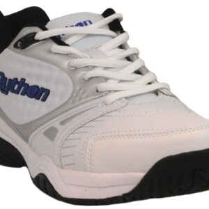 Python Men's Deluxe Outdoor (Low) Pickleball/Racquetball/Tennis/Platform Shoe (Non-Marking) 9.5 (D) US White