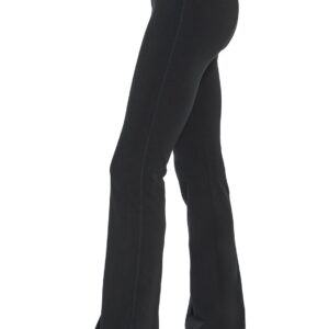 Bally Total Fitness Women's High Rise Tummy Control Bootleg Pant, Black, Medium