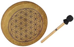 meinl sonic energy 15" native american style hoop shaman drum with mallet for meditation, sound healing therapy, asmr, yoga