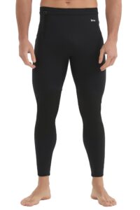 lemorecn wetsuit pants men 3mm neoprene swim pants for swimming canoeing snorkeling scuba kayaking diving(1031black-s)