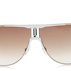 Carrera unisex adult Carrera 1005/S Sunglasses, White Gold/Brown Gradient, 66mm 9mm US