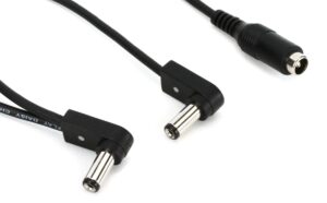 dc power split cable, 90 degrees, one to two