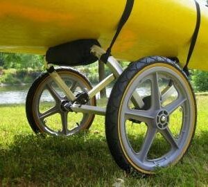 WIKE Kayak Canoe and Surf Cart - Includes Ultra Lite Smart Stick Tow Bar