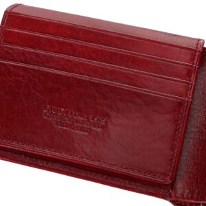 Giudi Deluxe Comfortable Bifold Men’s Wallet Made in Italy – 12 Business Credit Card Holder – ID Window - Soft Touch Genuine Cow Leather - Excellent Gift in Attractive Packaging