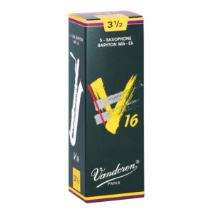 vandoren sr7435 baritone sax v16 reeds strength 3.5; box of 5