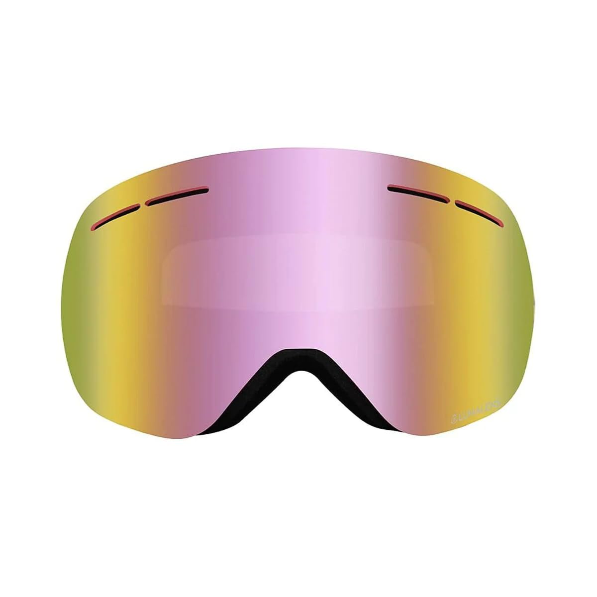 Dragon Alliance X1s Ski Goggles, Medium, White, Whiteout/Luma Pink Ion Lens