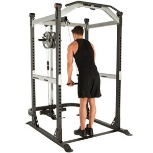 Fitness Reality X-Class Light Commercial Squat Rack Power Cage with Adjustable Dip Bars| Optional Lat Pulldown |