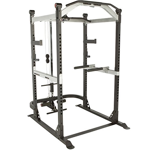 Fitness Reality X-Class Light Commercial Squat Rack Power Cage with Adjustable Dip Bars| Optional Lat Pulldown |