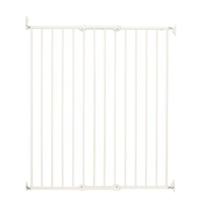 babydan scandinavian pet design extra tall wall mounted gate - white