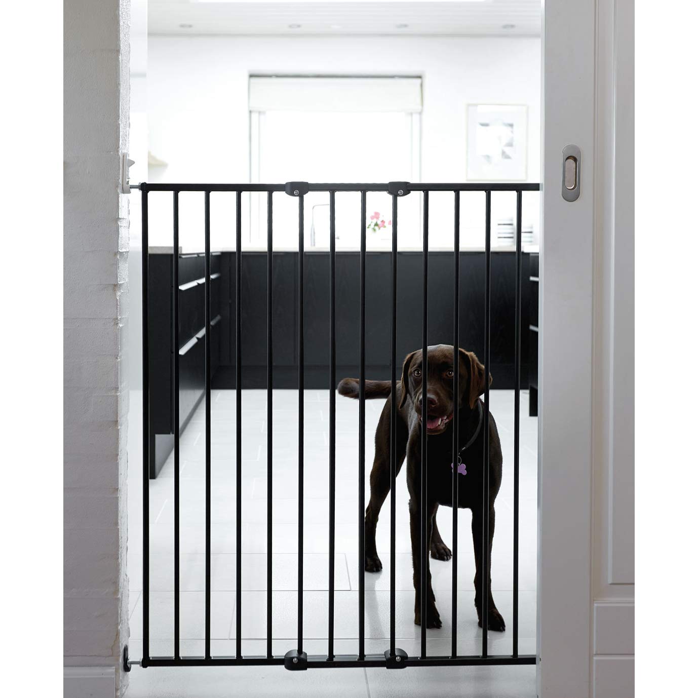 BabyDan Scandinavian Pet Design Extra Tall Wall Mounted Gate - White