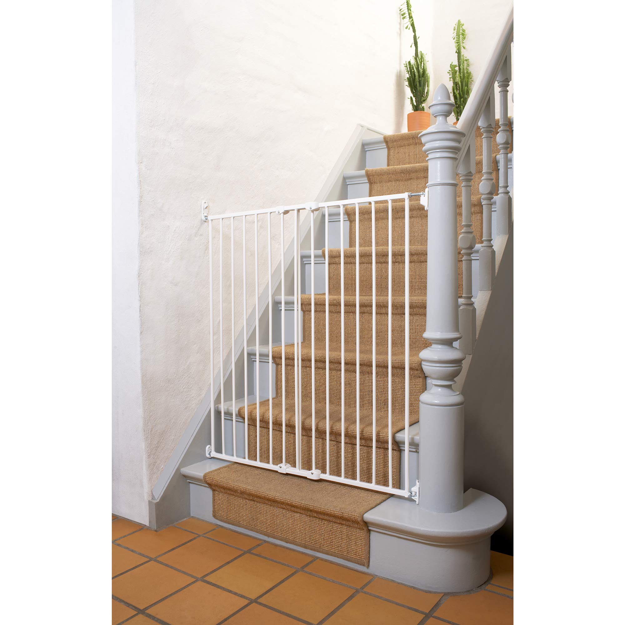 BabyDan Scandinavian Pet Design Extra Tall Wall Mounted Gate - White