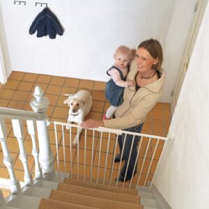 BabyDan Scandinavian Pet Design Extra Tall Wall Mounted Gate - White